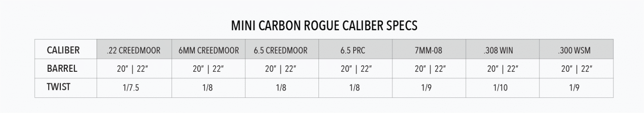 MINI CARBON ROGUE - Fierce Arms Points